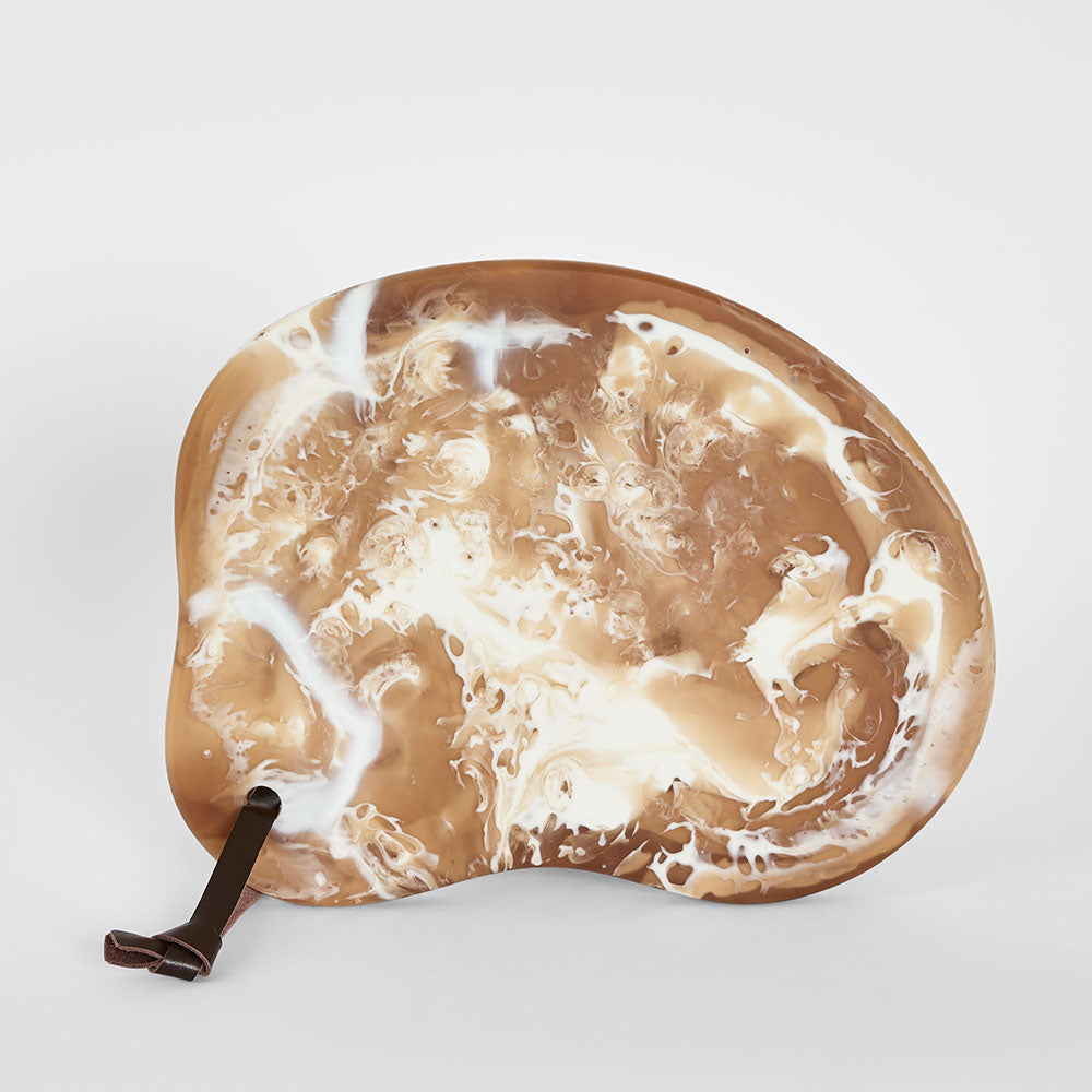 Halo Resin Serving Tray Latte – Florabelle Living